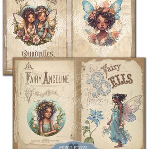 Fairy Junk Journal Kit, Printable, Fairies of Colour, Mixed Race ...