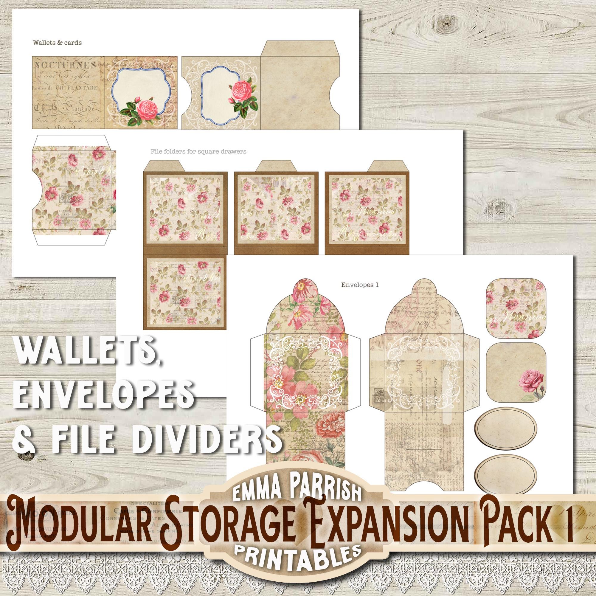 Modular Storage System Expansion Pack, Printable, Papercraft, Craft ...