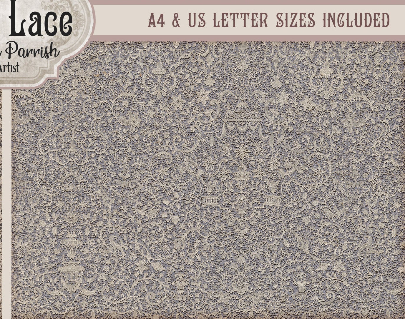 Vintage Lace Printable Digital Paper Antique Lace Junk | Etsy