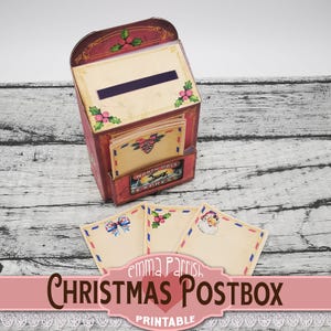 Christmas Mailbox Printable, Postbox, Letter to Santa, Mini Papercraft ...