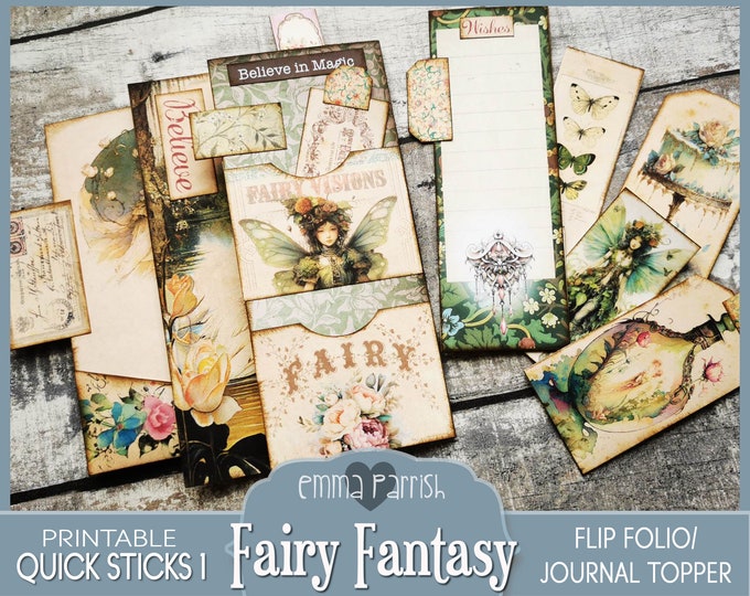 Fairy Forest Junk Journal Kit Instant Download Digital Scrapbook Paper ...