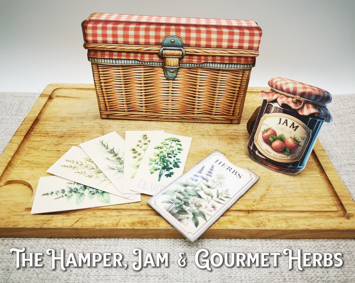 Foodie Hamper Printable Junk Journal Folio, Food Lover, Chocolate ...