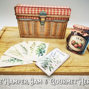 Foodie Hamper Printable Junk Journal Folio, Food Lover, Chocolate ...