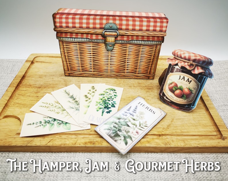 Foodie Hamper Printable Junk Journal Folio, Food Lover, Chocolate ...