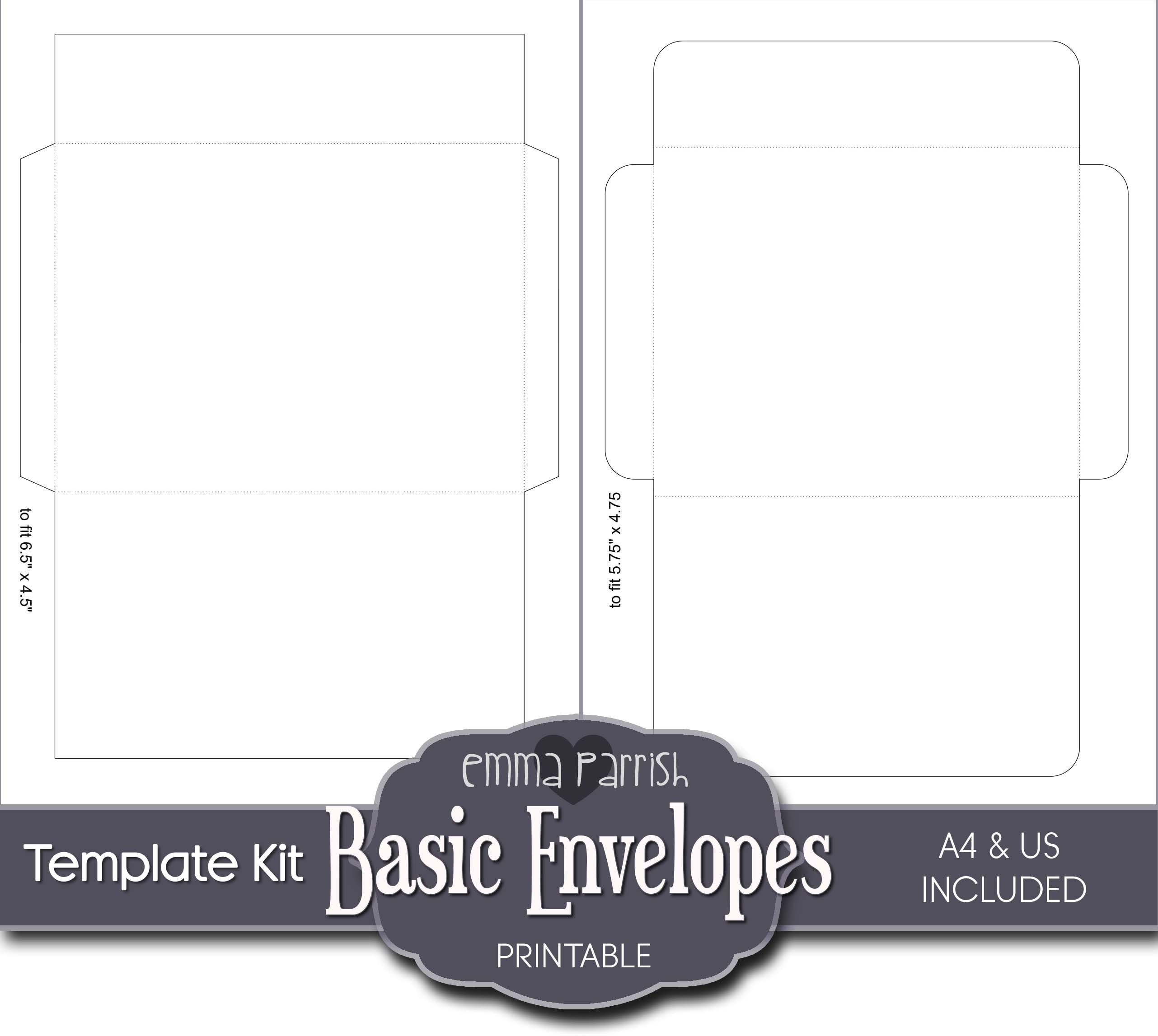 25 Printable Envelope Template Kit Junk Journal Ephemera - Etsy UK