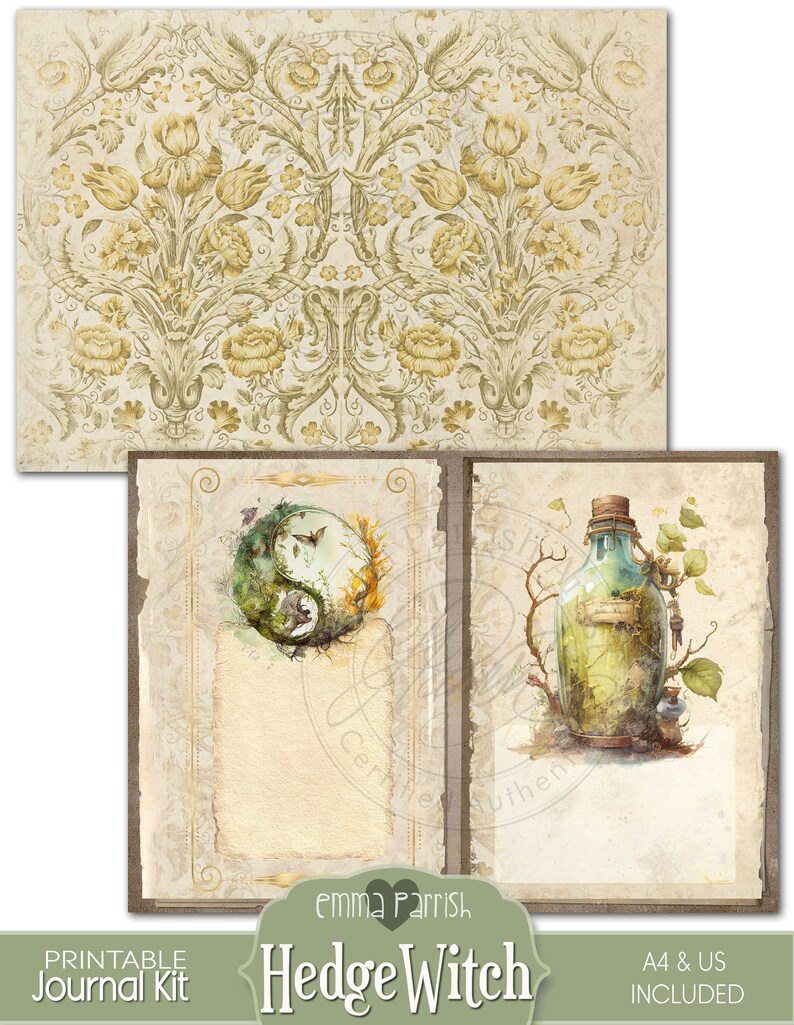 Hedgewitch Junk Journal Kit Kitchen Witch Junk Journal - Etsy