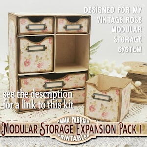 Modular Storage System Expansion Pack, Printable, Papercraft, Craft ...