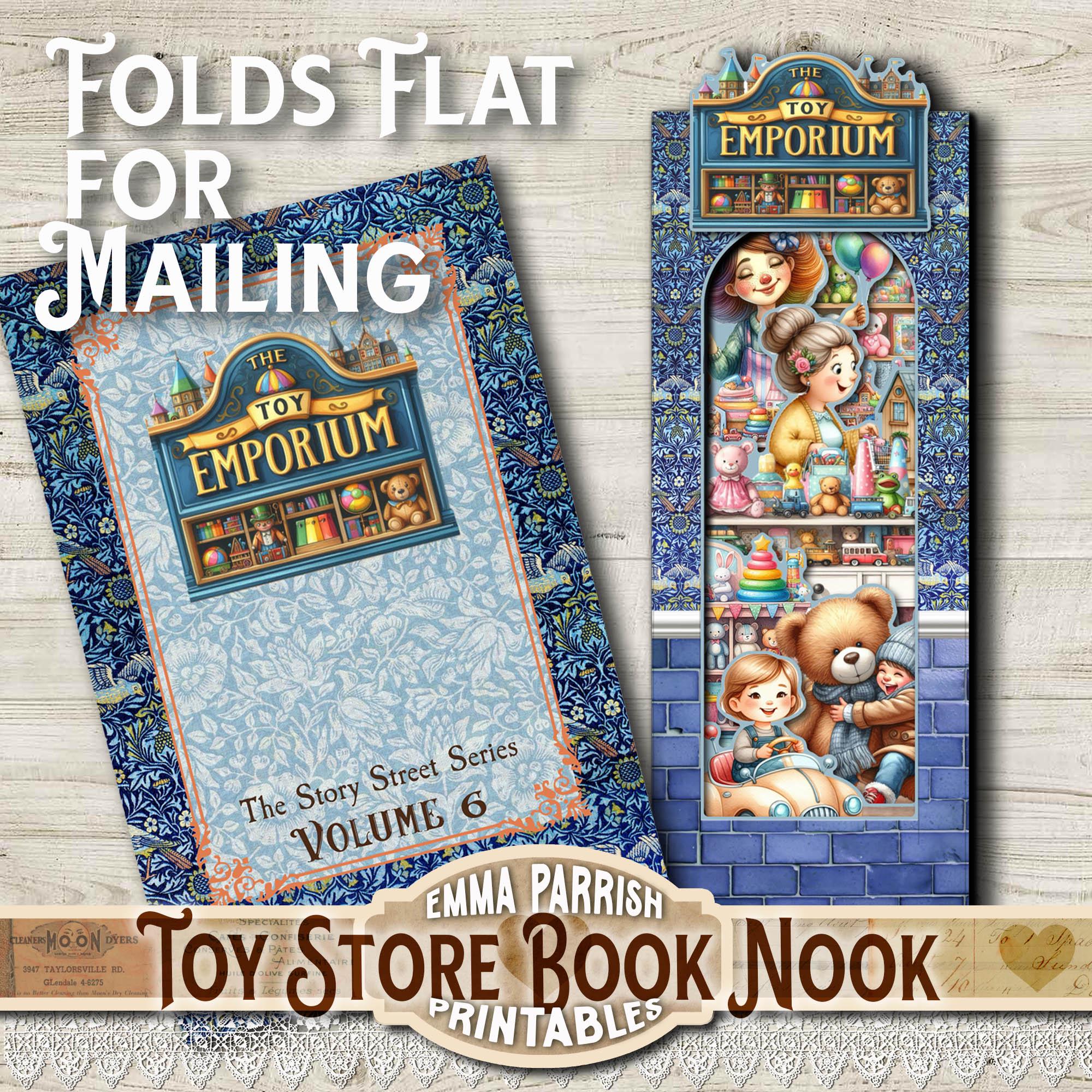 Toy Store Book Nook Printable Kit, Christmas Gift & Decor, 3D DIY ...