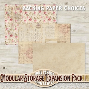 Modular Storage System Expansion Pack, Printable, Papercraft, Craft ...