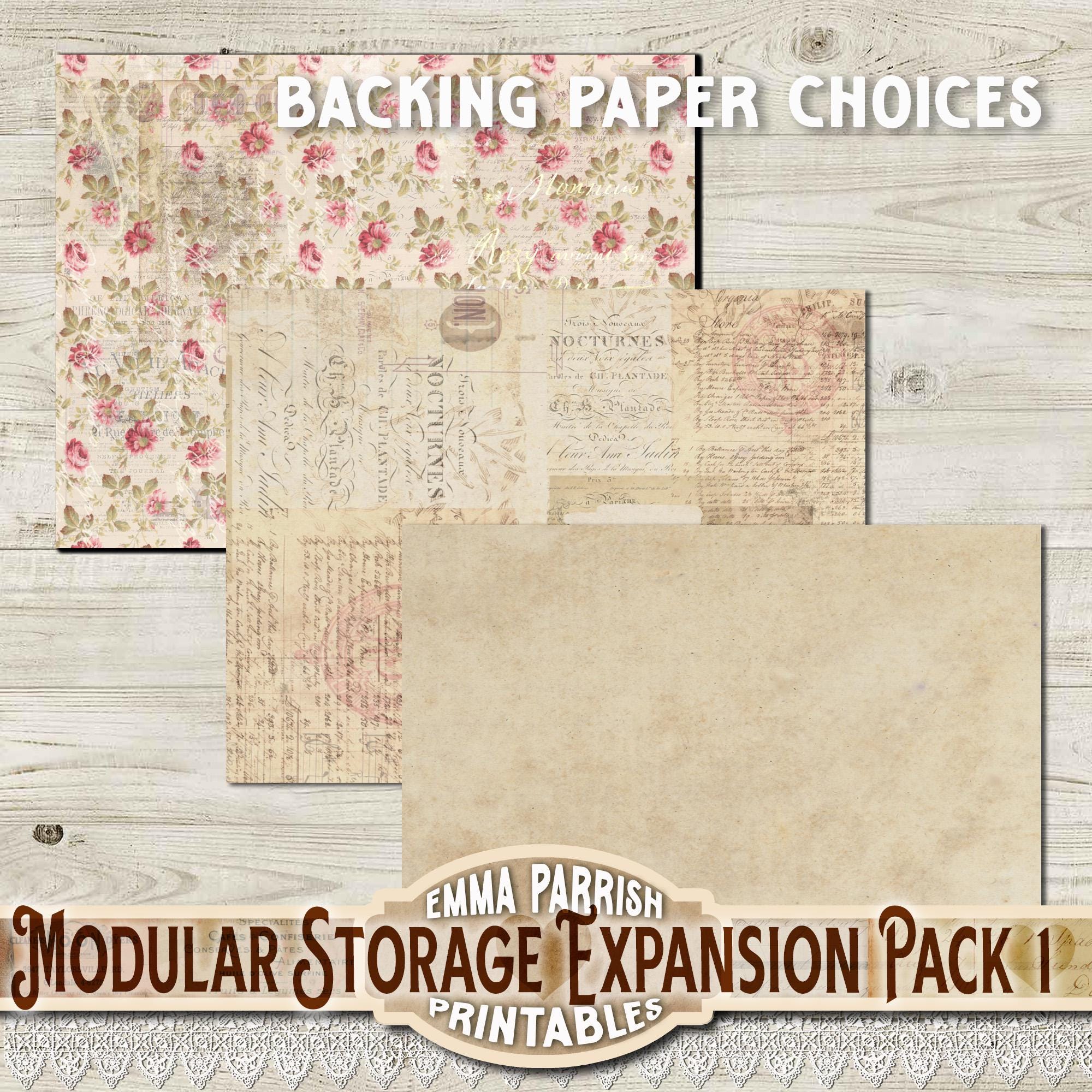 Modular Storage System Expansion Pack, Printable, Papercraft, Craft ...