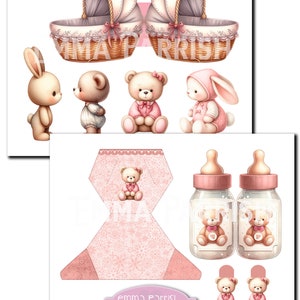 Printable Baby Diaper Changing Bag Junk Journal Folio, 10 Interactive ...