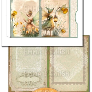 Daffodil Fairies Printable Journal Kit, Flower Fairy Whimsical Floral ...