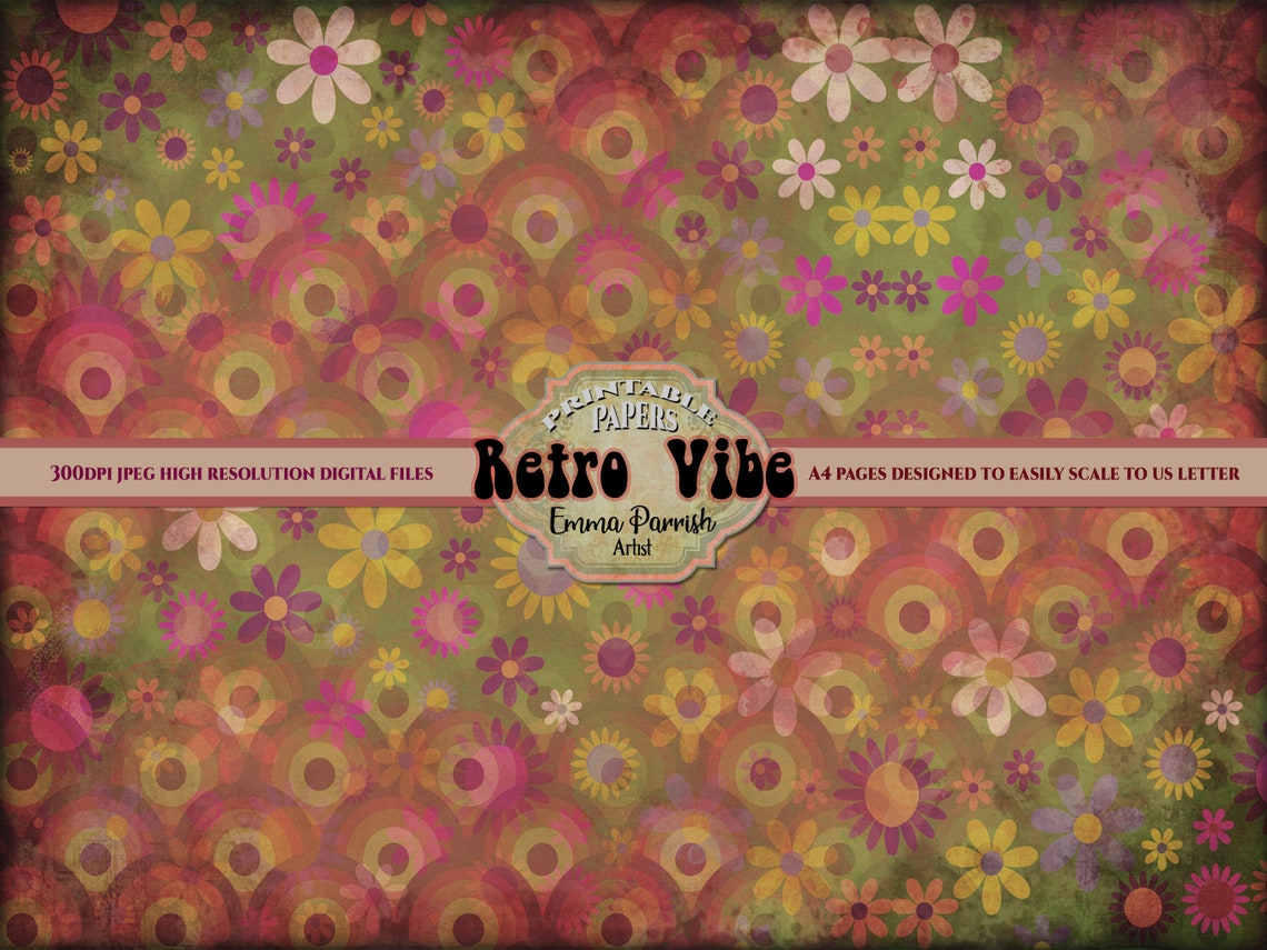 Boho Junk Journal Printable Paper Pack Retro Vintage Grunge | Etsy