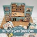 Pop up Bench Card Making Bundle, Male Mens Blue Boys Cards, Cricut PNG ...