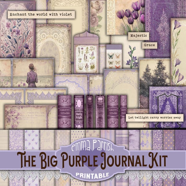 Purple Journal - Etsy UK