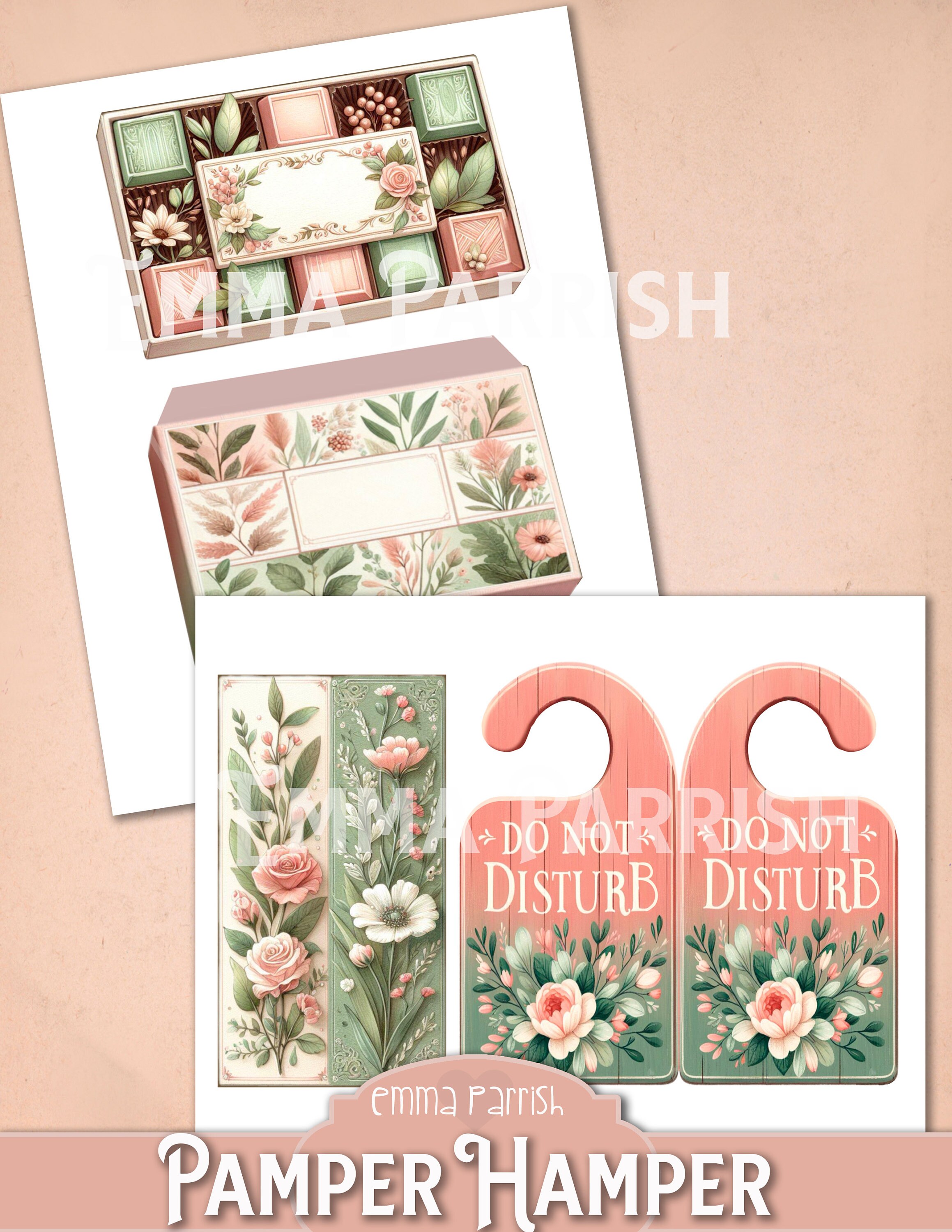 Pamper Hamper Printable Junk Journal Folio, Cricut Tested, Love ...