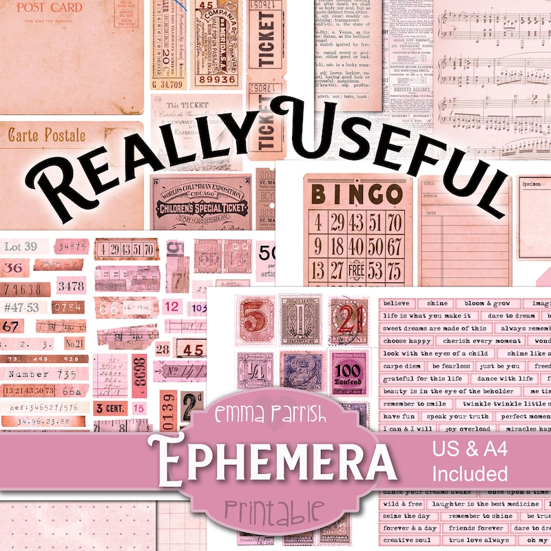 Physical Ephemera Pack - Etsy