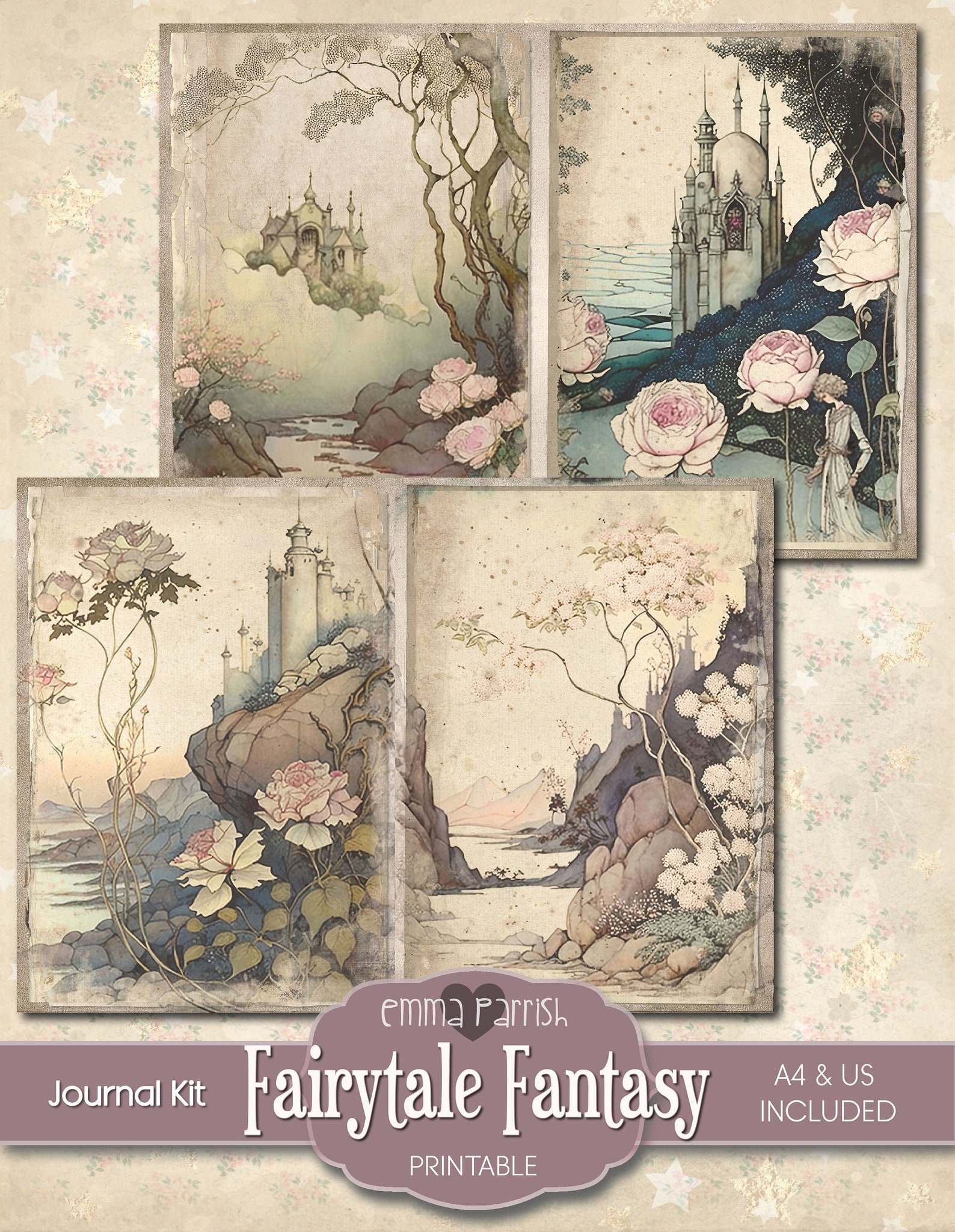 Fairy Junk Journal Kit, Printable, Fairy Fantasy, Fairies, Digital ...