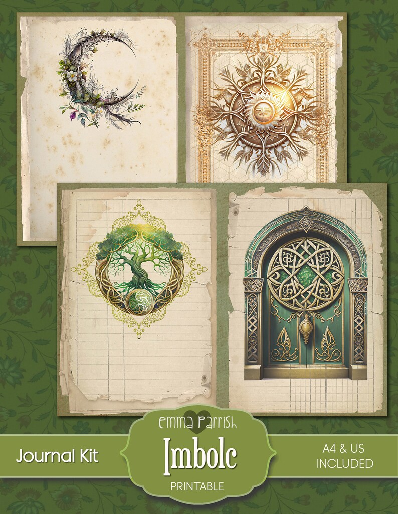 Imbolc Junk Journal Pagan Journal Sabbat Printable Kit - Etsy