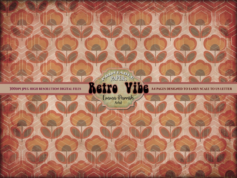 Boho Junk Journal Printable Paper Pack Retro Vintage Grunge | Etsy