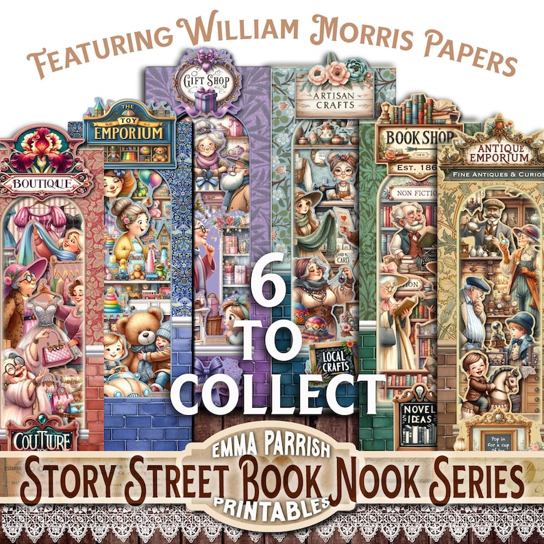 Toy Store Book Nook Printable Kit, Christmas Gift & Decor, 3D DIY ...