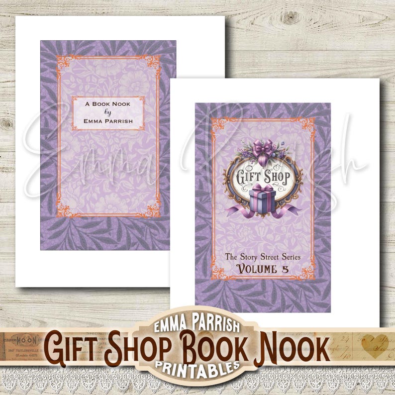 The Gift Store Book Nook Printable Kit, Christmas Gift & Decor, 3D DIY ...