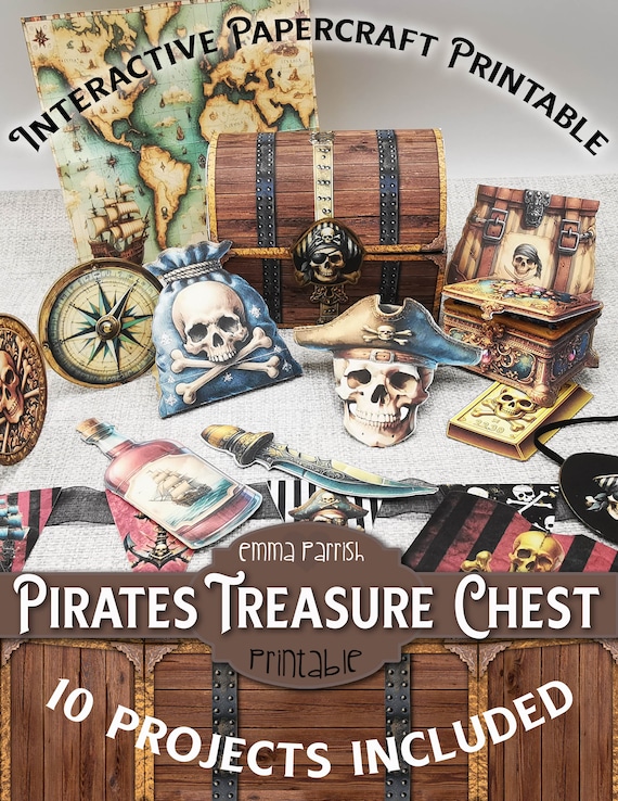 Printable Pirate Treasure Chest Printable Treasure Chest Coloring Page
