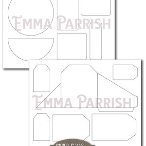 Printable Loaded Tag Template Bundle, Commercial Use, PNG, JPEG, Cricut ...