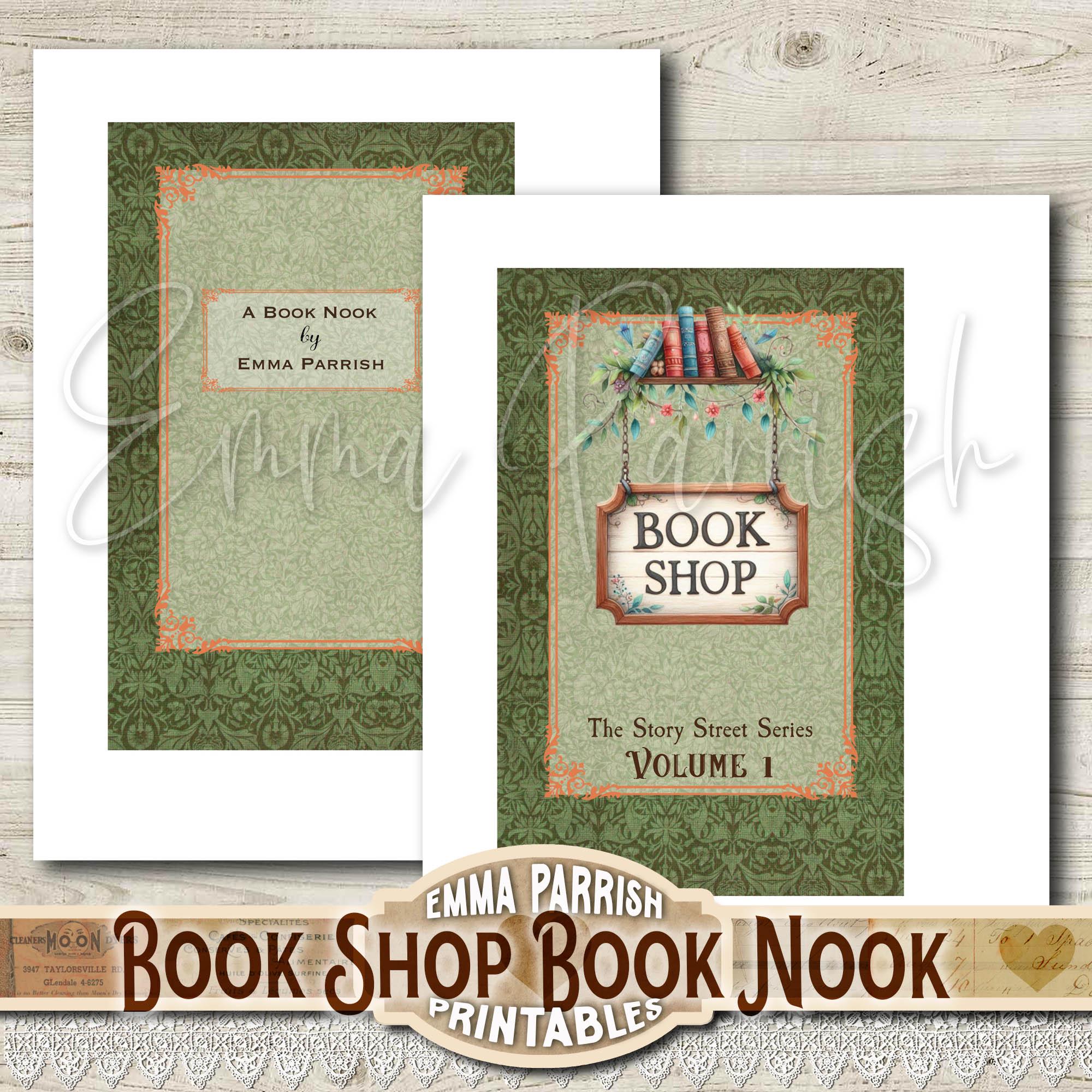 Book Store Book Nook Printable Kit, Christmas Gift & Decor, 3D DIY ...
