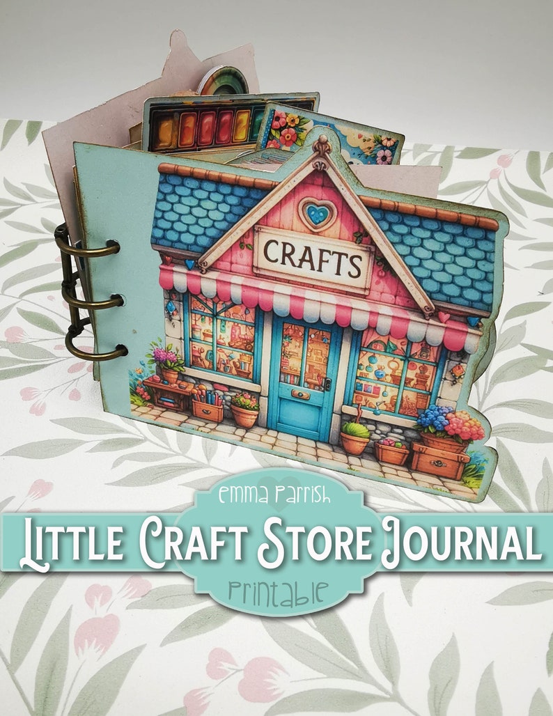 Little Craft Store Journal Kit, Printable, Mini Pocket Album, Cricut ...
