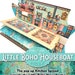 Little Boho Houseboat Printable Junk Journal Folio, Canal Boat ...