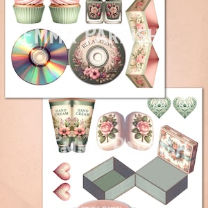 Pamper Hamper Printable Junk Journal Folio, Cricut Tested, Love ...