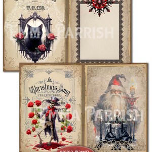 Gothic Christmas Journal Kit, Winter, Yule Printable, Pagan, Wiccan ...