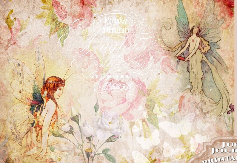 Fairies Junk Journal Kit Fairy Journal Fairy Digital Paper - Etsy