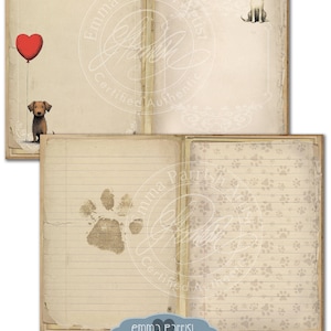 Printable Dogs Junk Journal Kit, Cute Pet, Dog Ephemera, Vintage ...