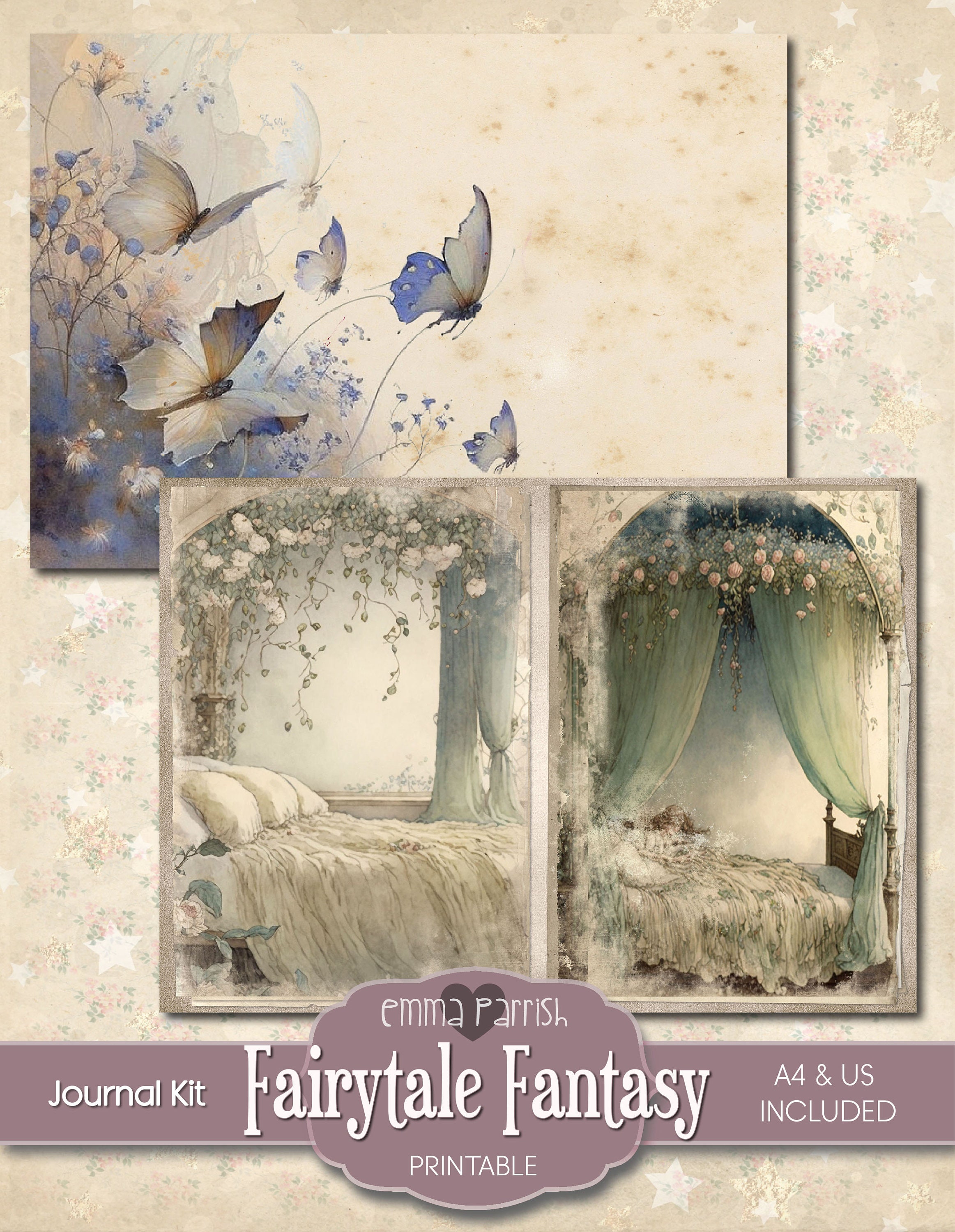 Fairy Junk Journal Kit Printable Fairy Fantasy Fairies - Etsy