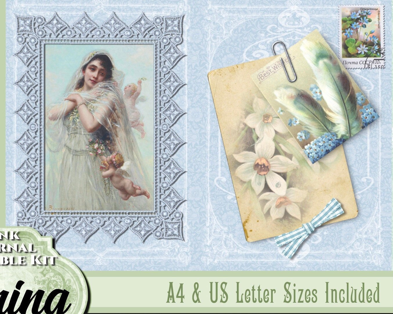 Spring Junk Journal Printable Kit Spring Printable Ephemera | Etsy