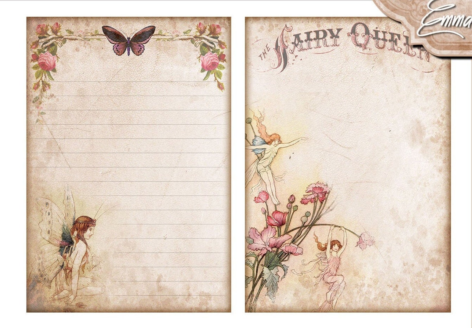 Fairies Junk Journal Kit Fairy Journal Fairy Digital Paper - Etsy
