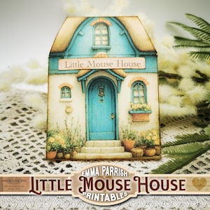 Little Mouse House Mini Folio Book, Printable Kit, Accordion, Wallet ...