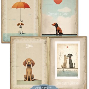 Printable Dogs Junk Journal Kit, Cute Pet, Dog Ephemera, Vintage ...