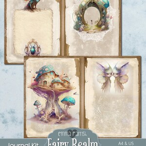 Fairy Junk Journal Kit, Printable, Fairy Fantasy, Fairies, Digital ...