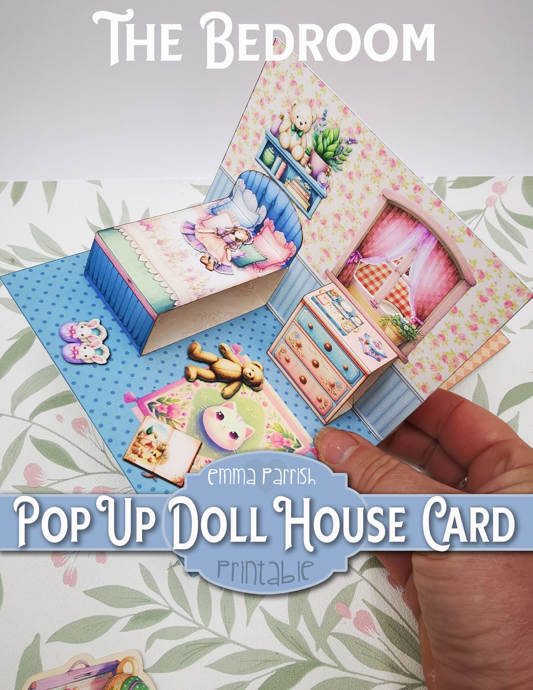 Pop up Doll House Card, Junk Journaling Insert, Printable, Cricut ...