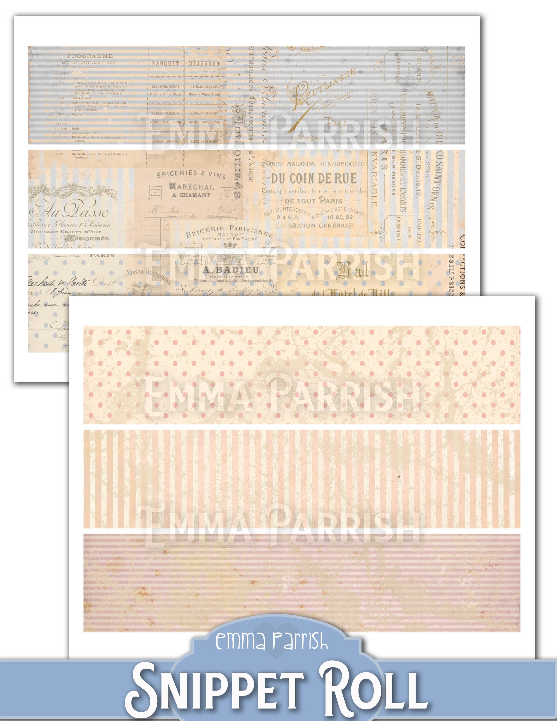 Mini Ephemera Pack for Crafting: Snippet Rolls, Tag & Card Making ...