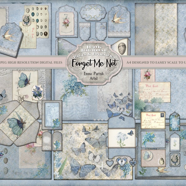 Forget Me Not Paper - Etsy