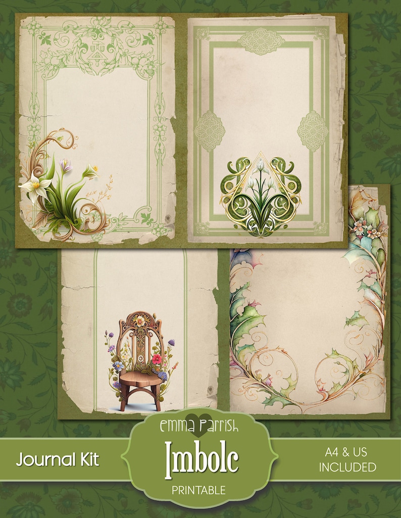 Imbolc Junk Journal Pagan Journal Sabbat Printable Kit - Etsy