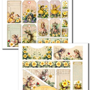 Primrose Fairies Printable Journal Kit, Flower Fairy, Junk Journal ...