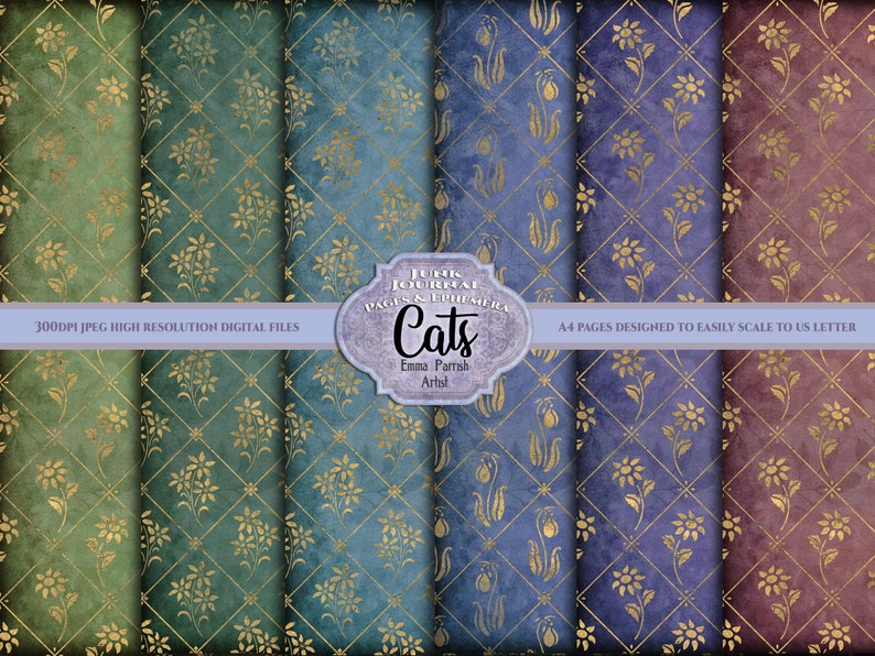 Cat Junk Journal Printable Kit Cat Ephemera Vintage - Etsy UK