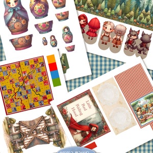 The Toybox Printable Junk Journal Folio, 10 Interactive Papercraft ...