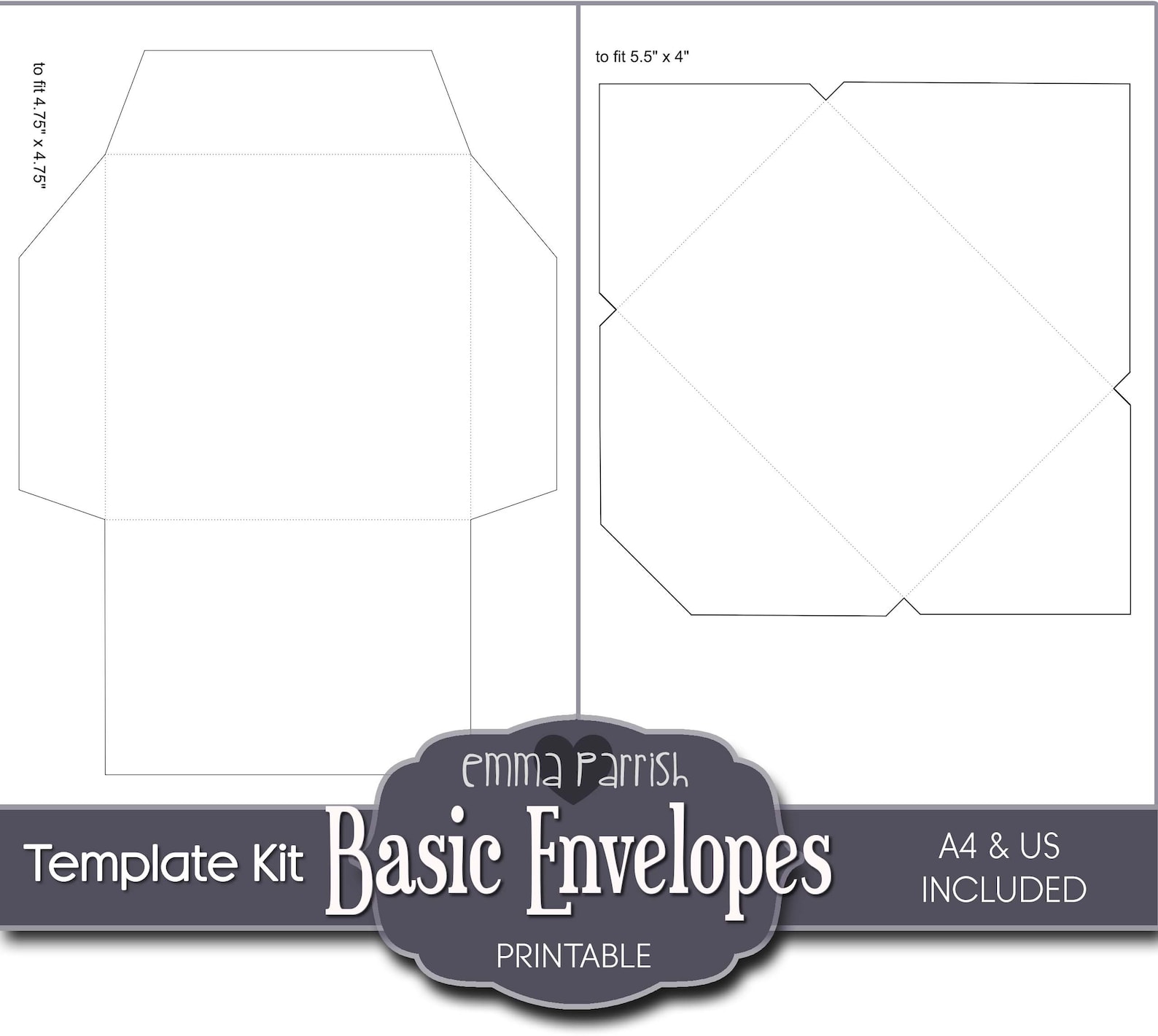25 Printable Envelope Template Kit Junk Journal Ephemera - Etsy UK