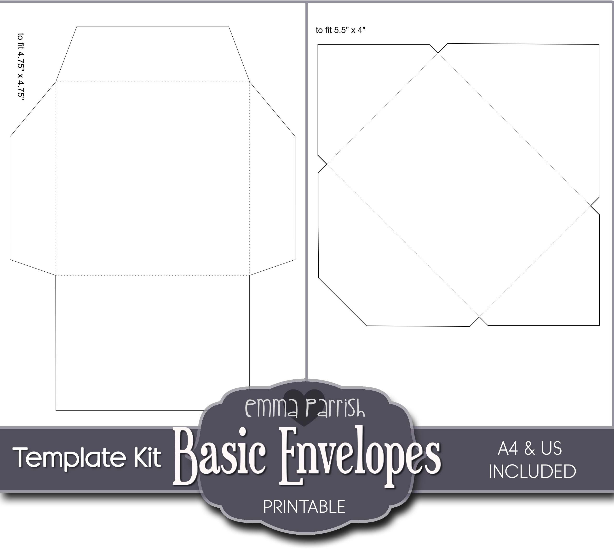 25 Printable Envelope Template Kit Junk Journal Ephemera - Etsy UK